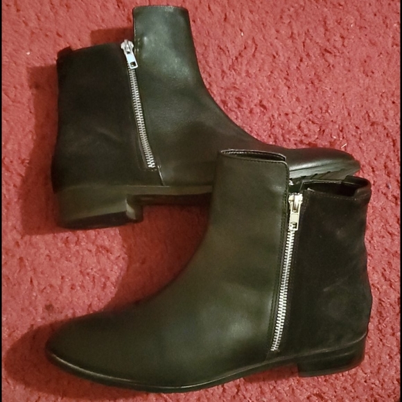 Avellini | Shoes | Woman Black Leather Ankle Boots | Poshmark